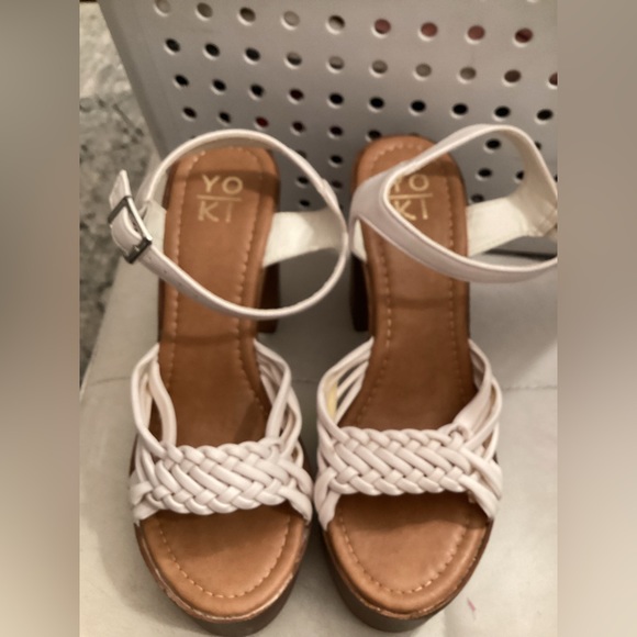 YO KI | Shoes | Yoki Chunky Braided Heels | Poshmark